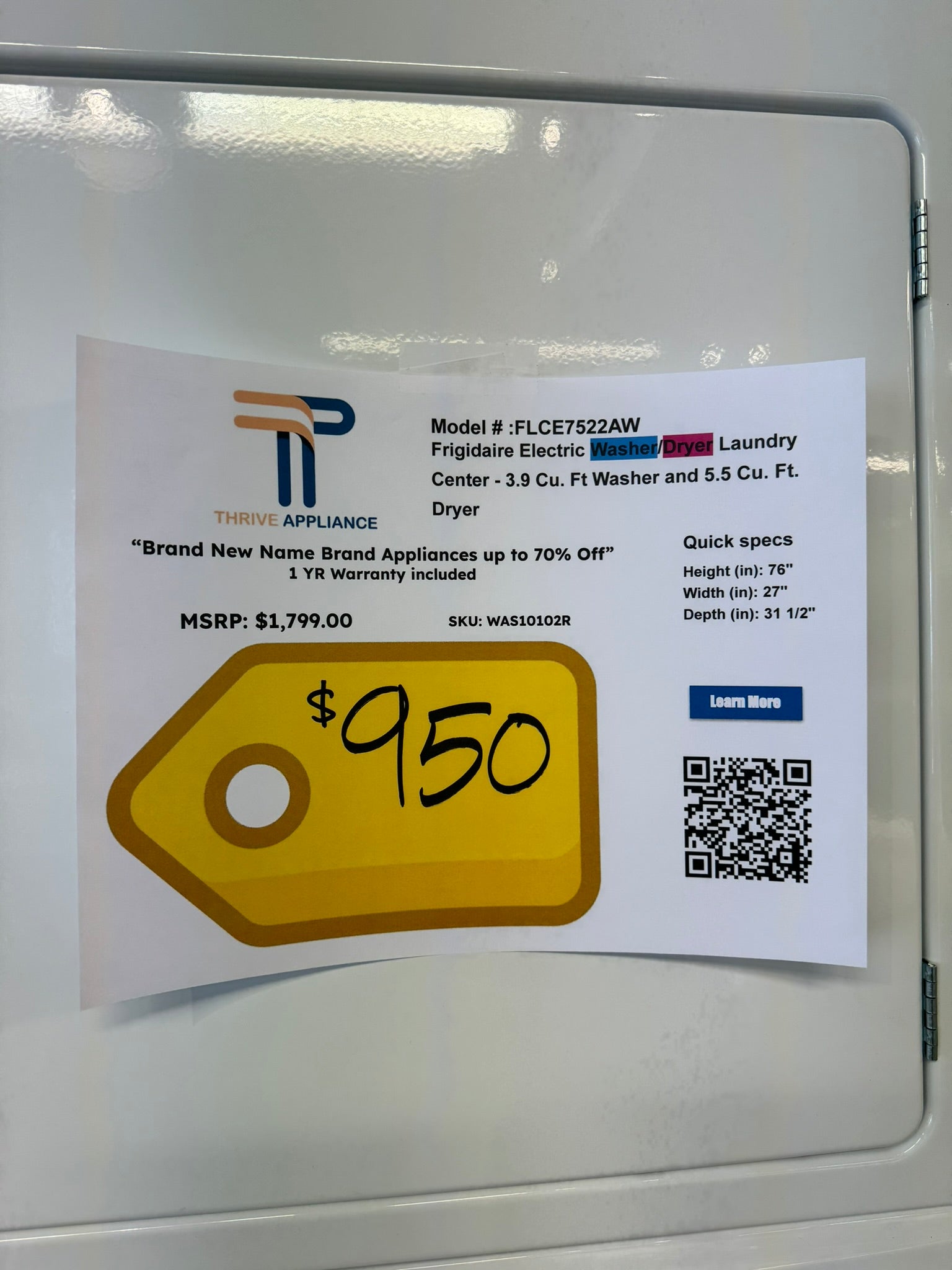 All Washer Dryer sets – Thrive Appliance