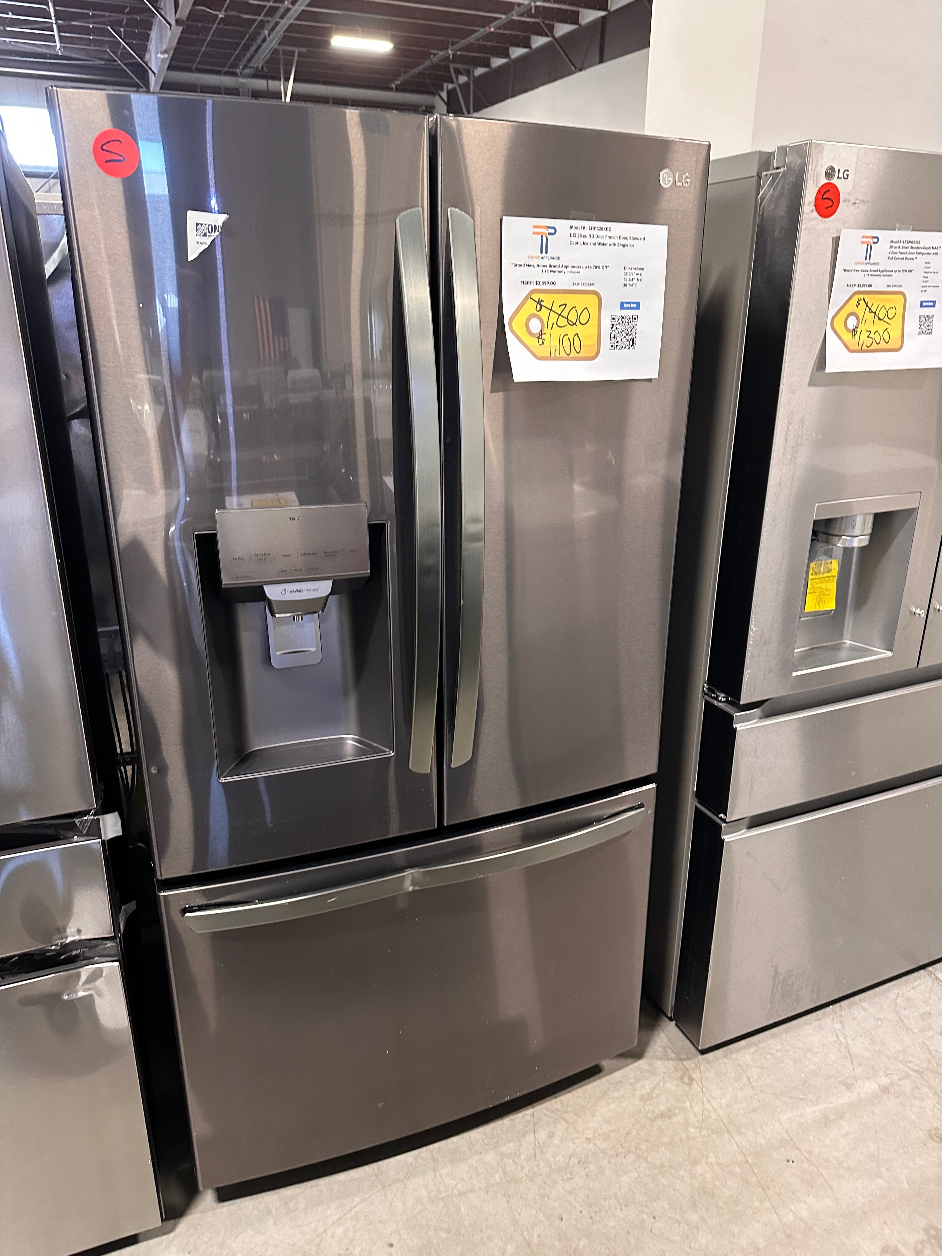 DISCOUNTED GORGEOUS LG SMART FRENCH DOOR REFRIGERATOR MODEL: LHFS28XBD ...